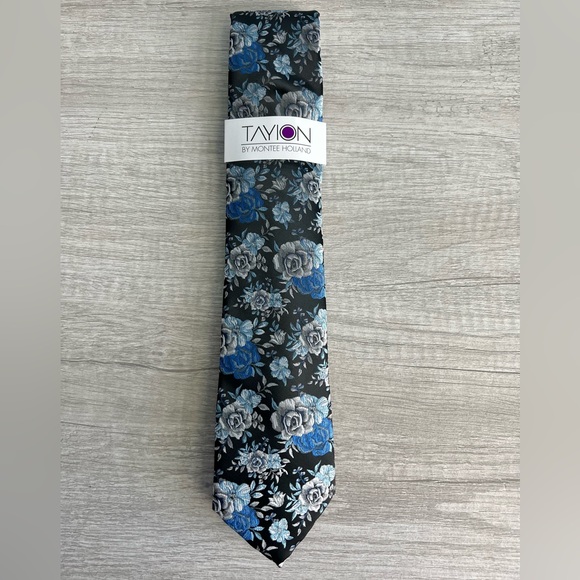 Tayion | Accessories | Tayion Collection Mens Royal Blue White Floral ...